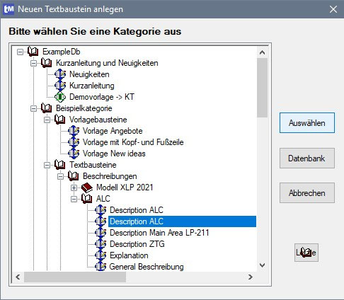 Autotext verwalten - texManager