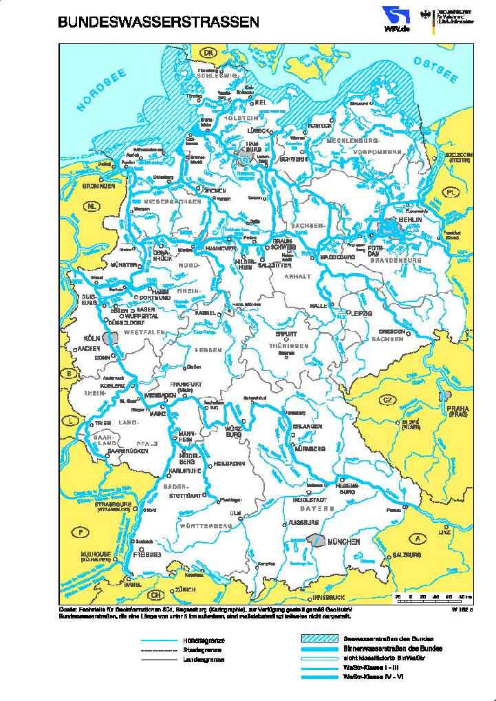 Wasserstrassen Deutschland Karte Pdf