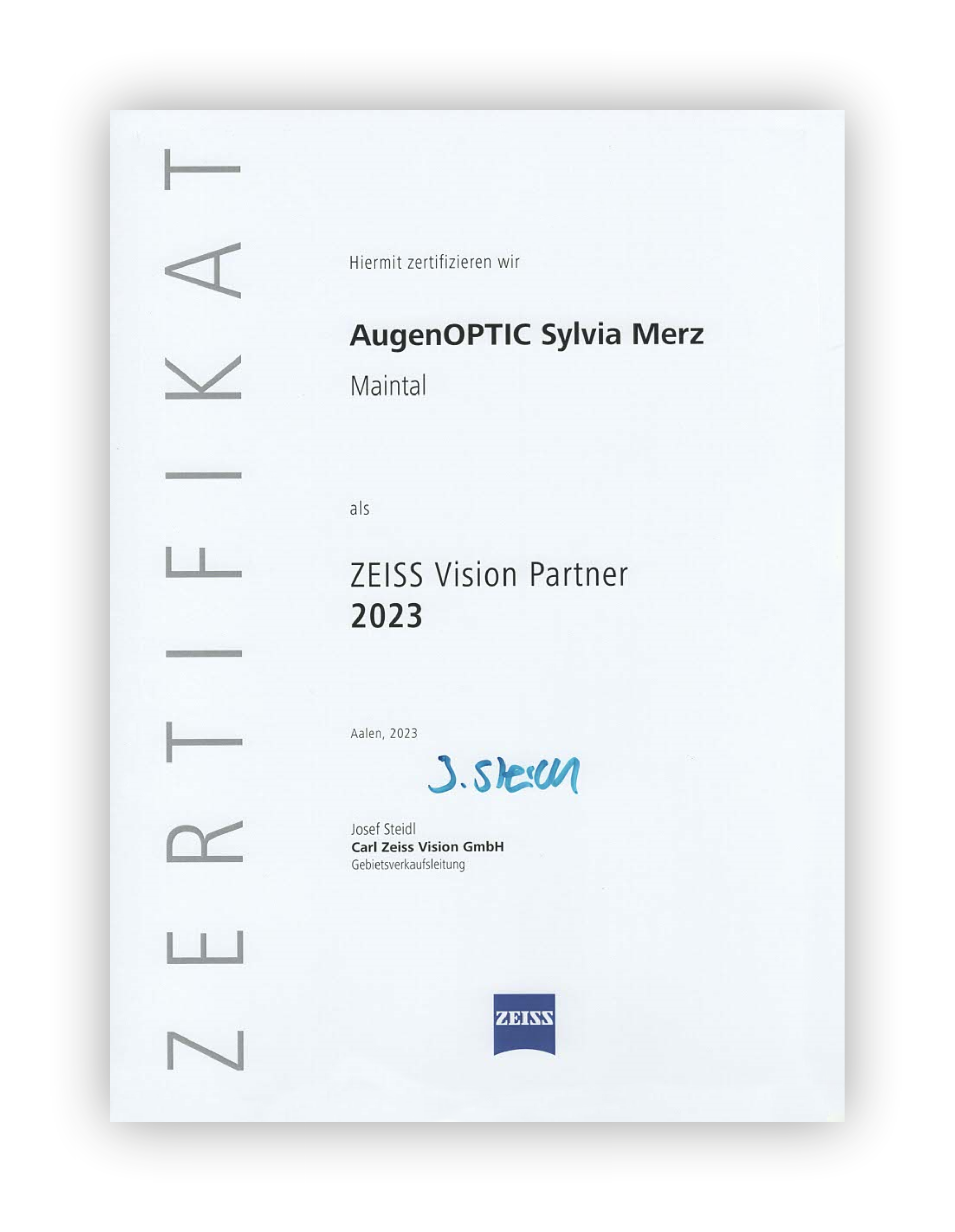 Vision® Partner - Augenoptic Sylvia Merz in Maintal