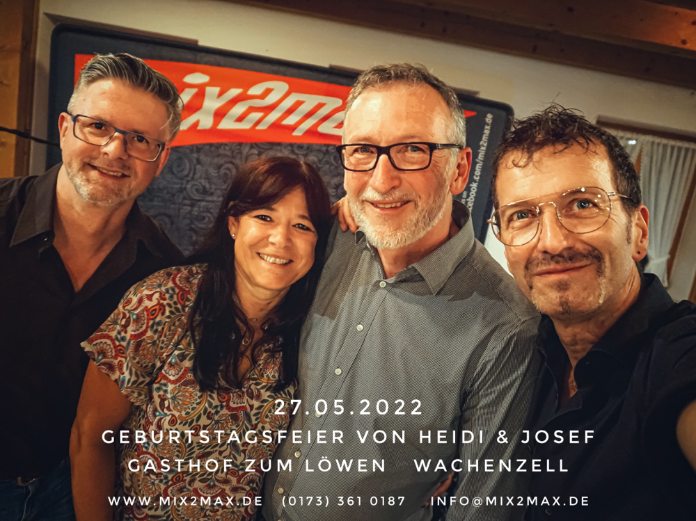 Heidi & Josef - Hochzeitsband & Partyband mix2max, Bayern, Regensburg ...