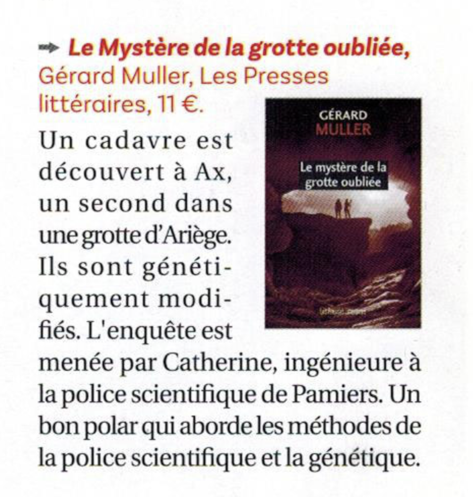 Muller Gérard Presse - Editions Les Presses Littéraires