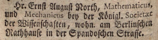 Johann Ernst Essling (fl. 1705-1743), Berlin. - planimetrica