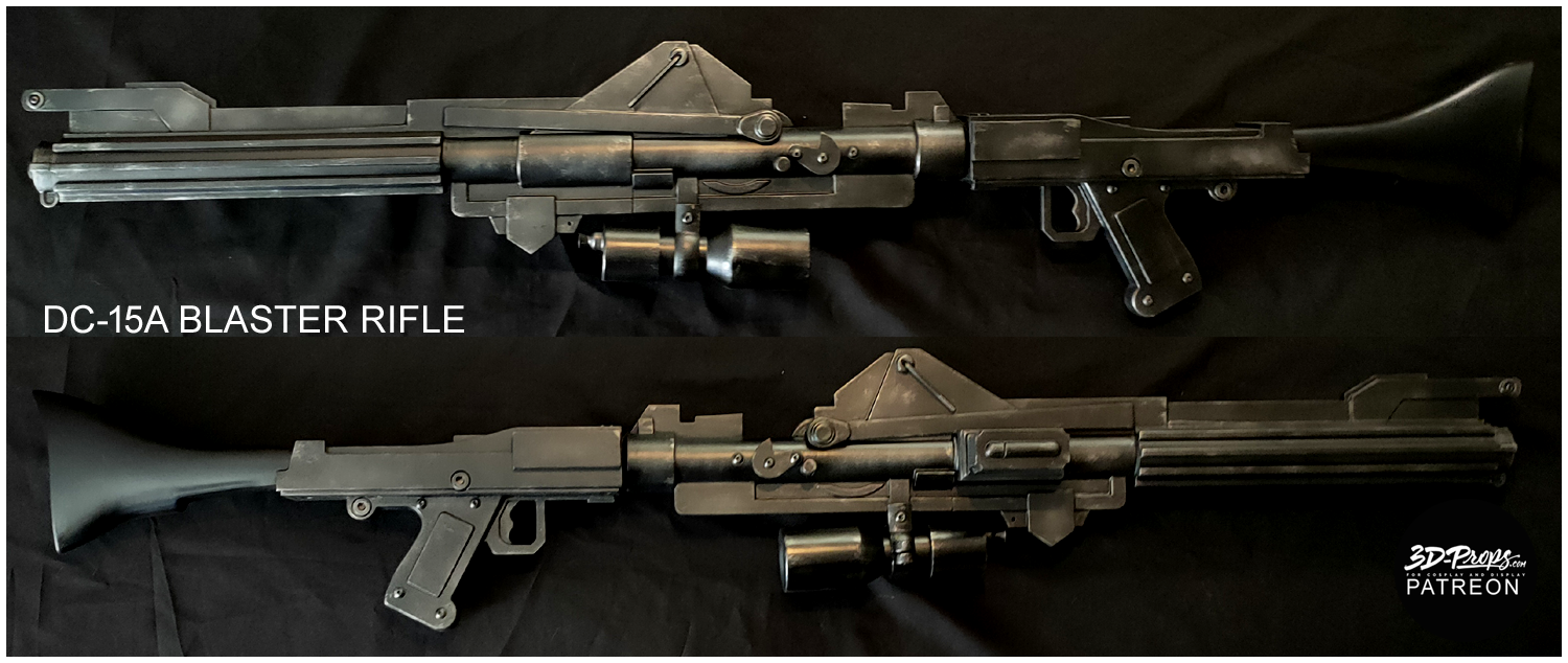DC-15A - 3D FILES - 3D-PROPS Blasters for display and cosplay.
