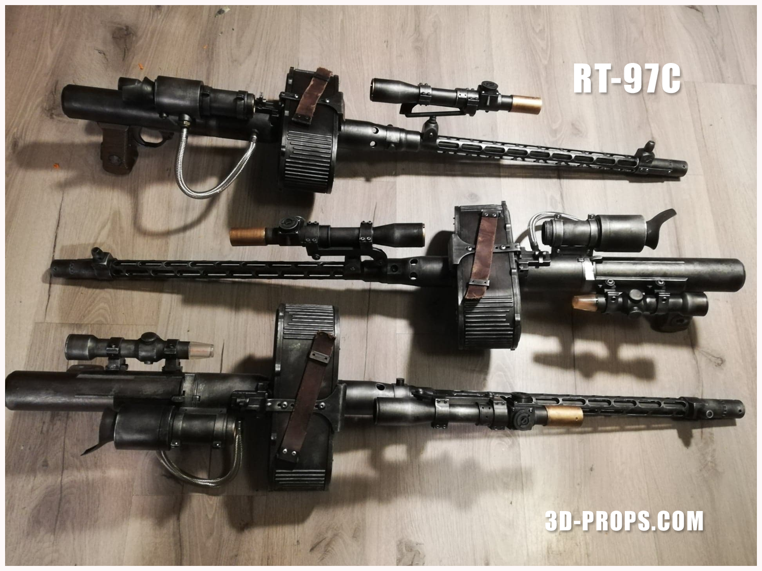 RT-97C HEAVY BLASTER RIFLE - 3D FILES - 3D-PROPS Blasters for display ...