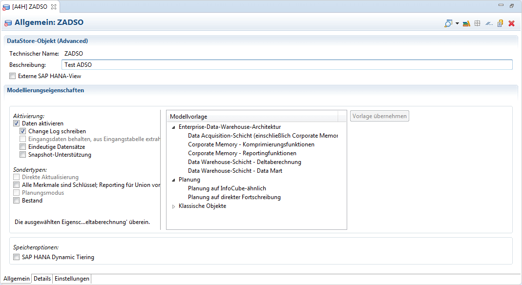 BW Modeling Tools create advanced DataStore-Object - reyemsaibot