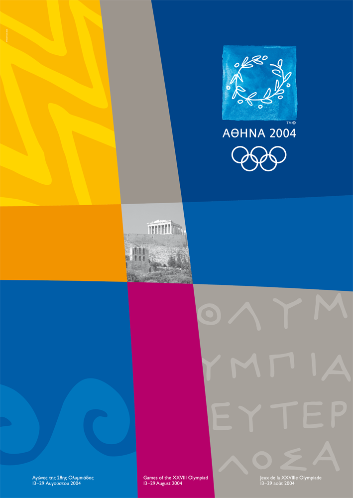 Athens 2004 – Official Poster - theolympicdesign – Olympic Design Webseite!