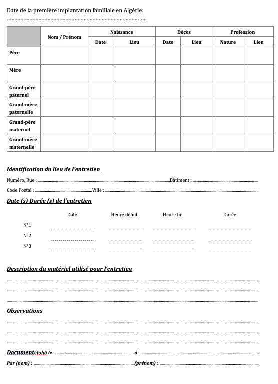 Fiche d'identification - Site de labmemoire