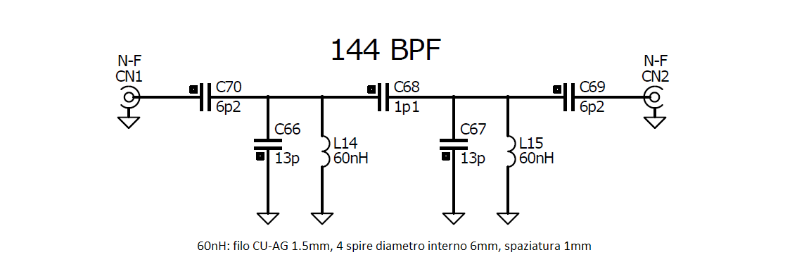 BAND PASS FILTER 144MHz - IZ3ETC HOMEPAGE