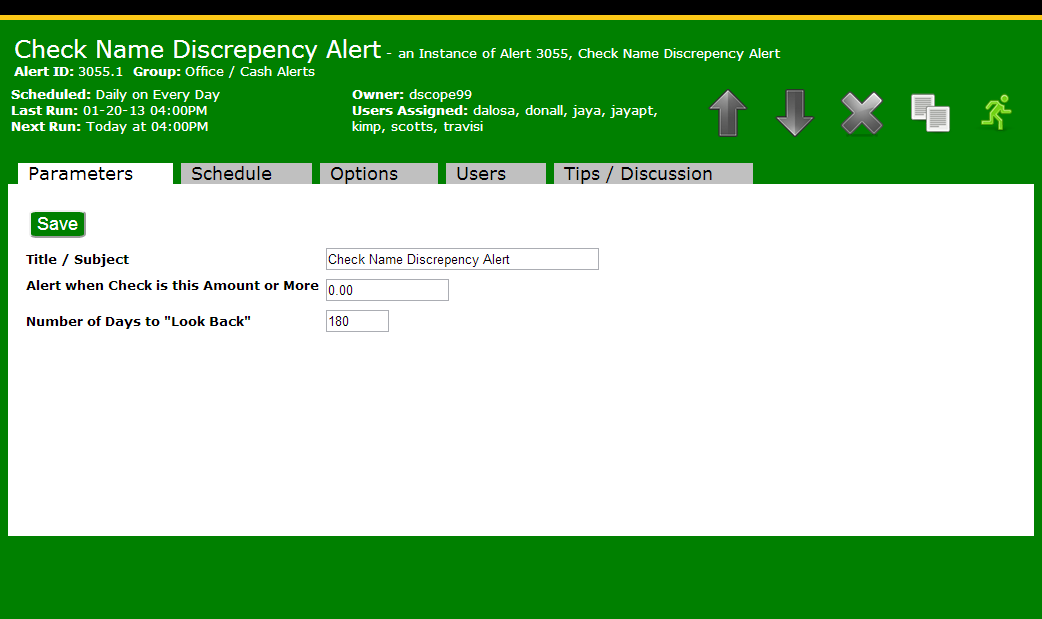 CHECK NAME DISCREPANCY ALERT - Website of dealerscopesoftware!