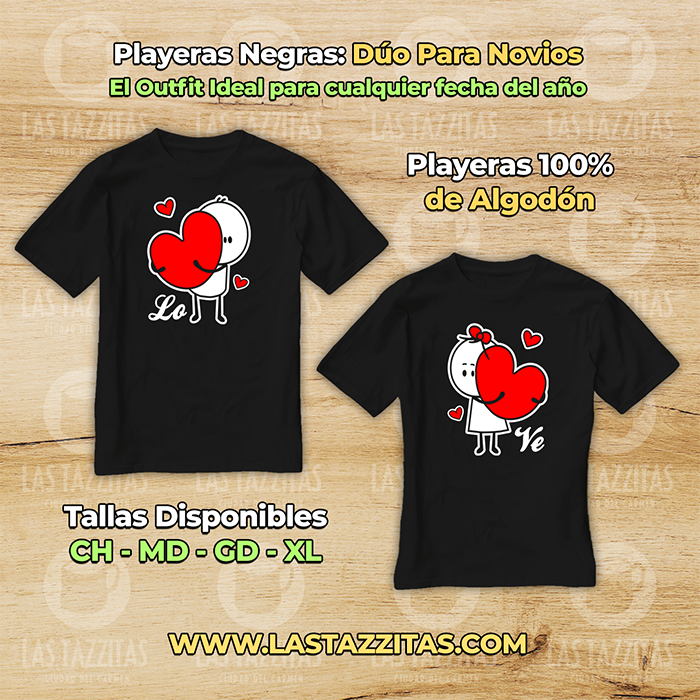 Diseños de Playeras Dúos para Parejas Enamorados. - Sitio Oficial de ...