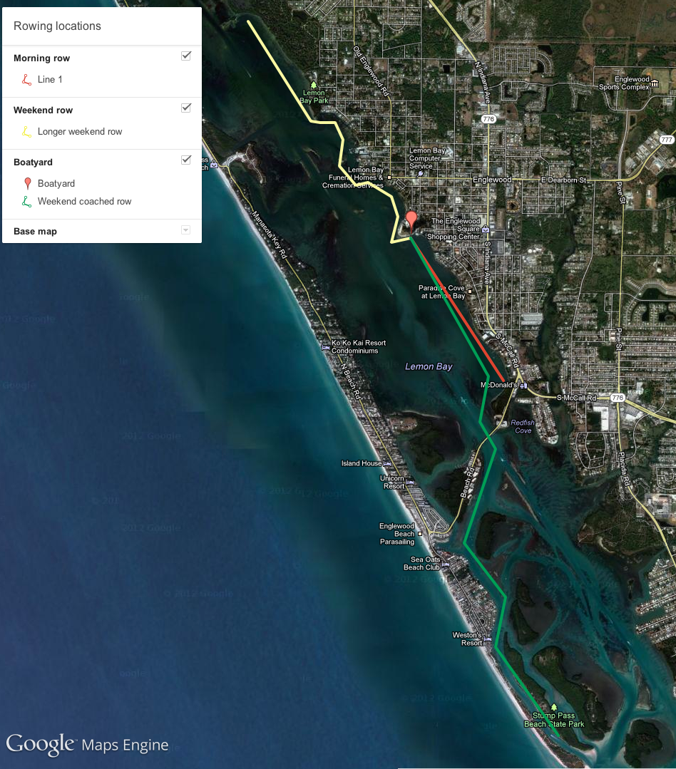 Where we row - Lemon Bay Crew Club in Englewood, FL