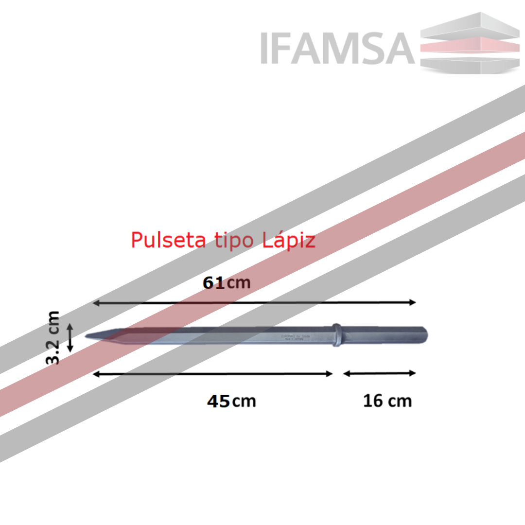 PULCETA TIPO LAPIZ - IFAMSA ®, Andamios y Maquinaria Para Construcción.