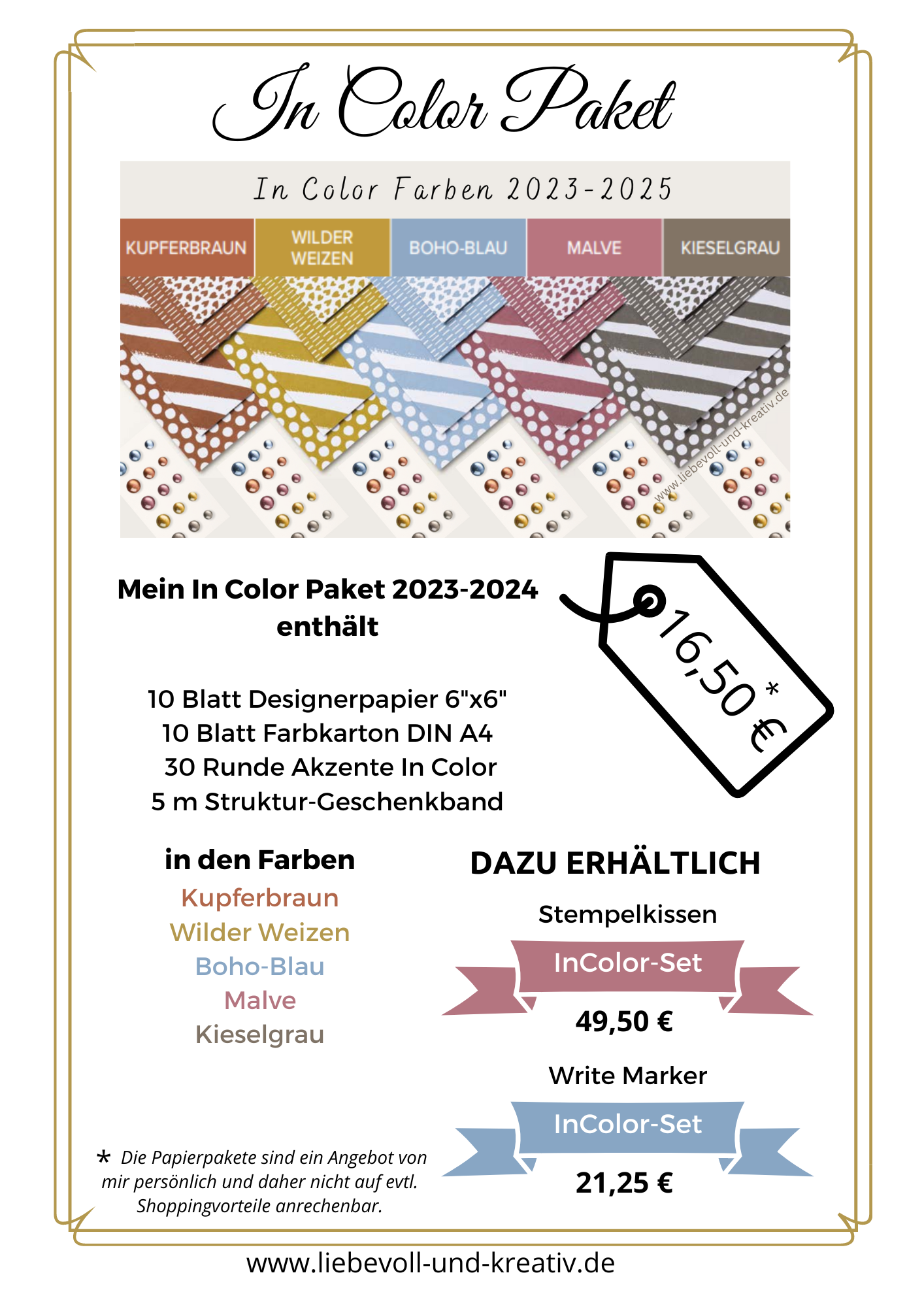 Die neuen In Color Farben 2023-2025 - Liebevoll und Kreativ - Gemeinsam ...