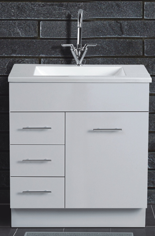 Standard White Bathroom Vanities Sets (Vanity basin top and Cabinets ...