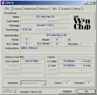 IDT WinChip 2 - CPU MUSEUM - MUSEUM OF MICROPROCESSORS & DIE PHOTOGRAPHY