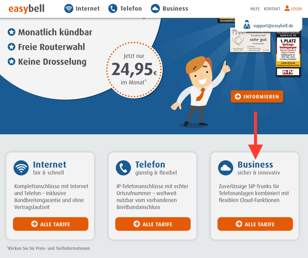 Konto bei easybell einrichten - macphone.de - STARFACE in der Cloud