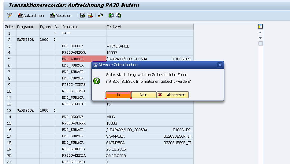 Batch Input - regotz