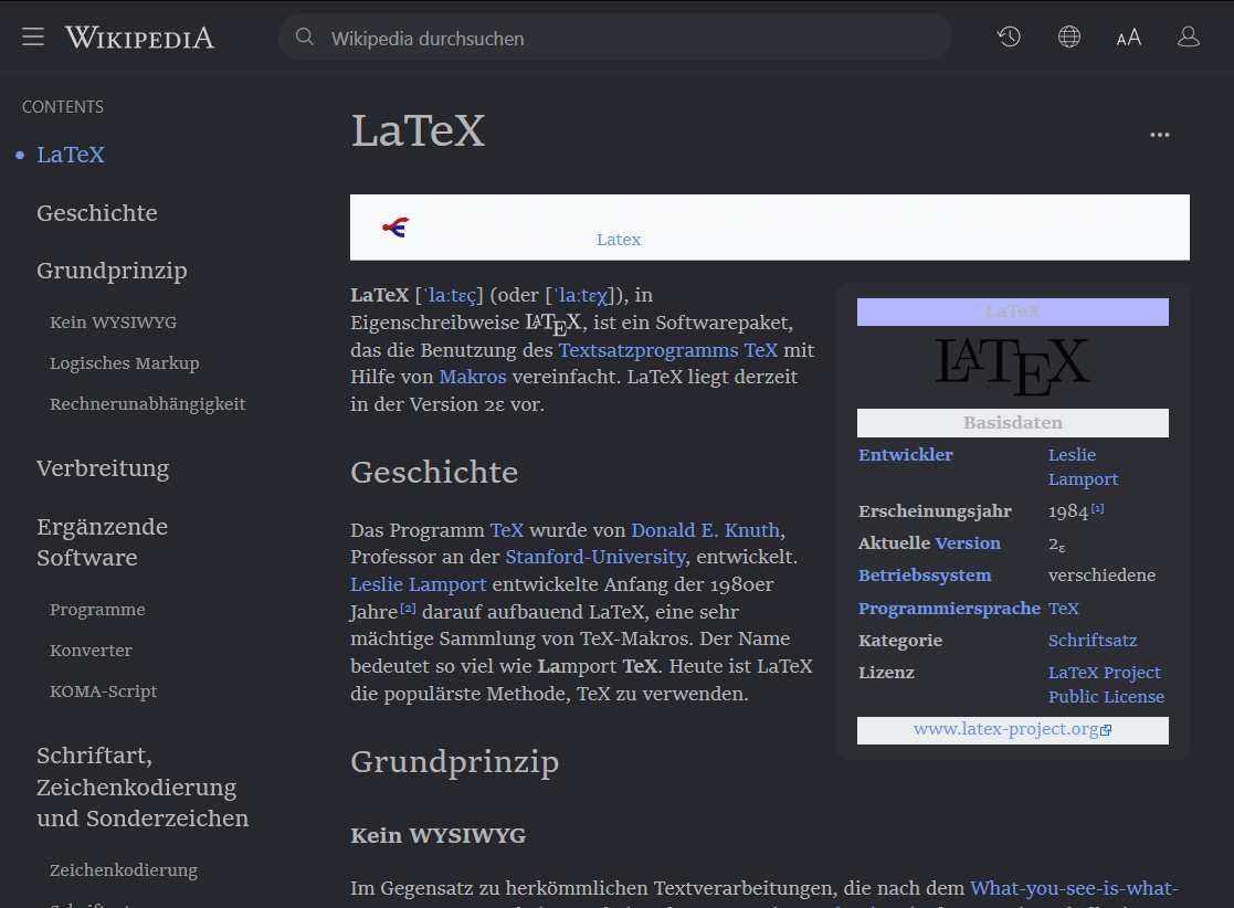 Modernes Wikipedia Design per Browser Addon - das kwoxt!