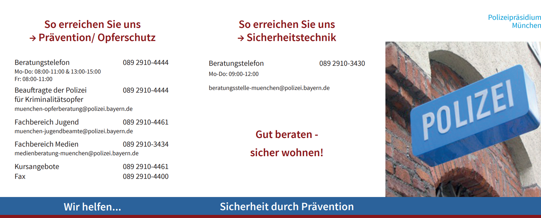 Anlaufstellen bei Problemen - Fachakademie Schulschwestern