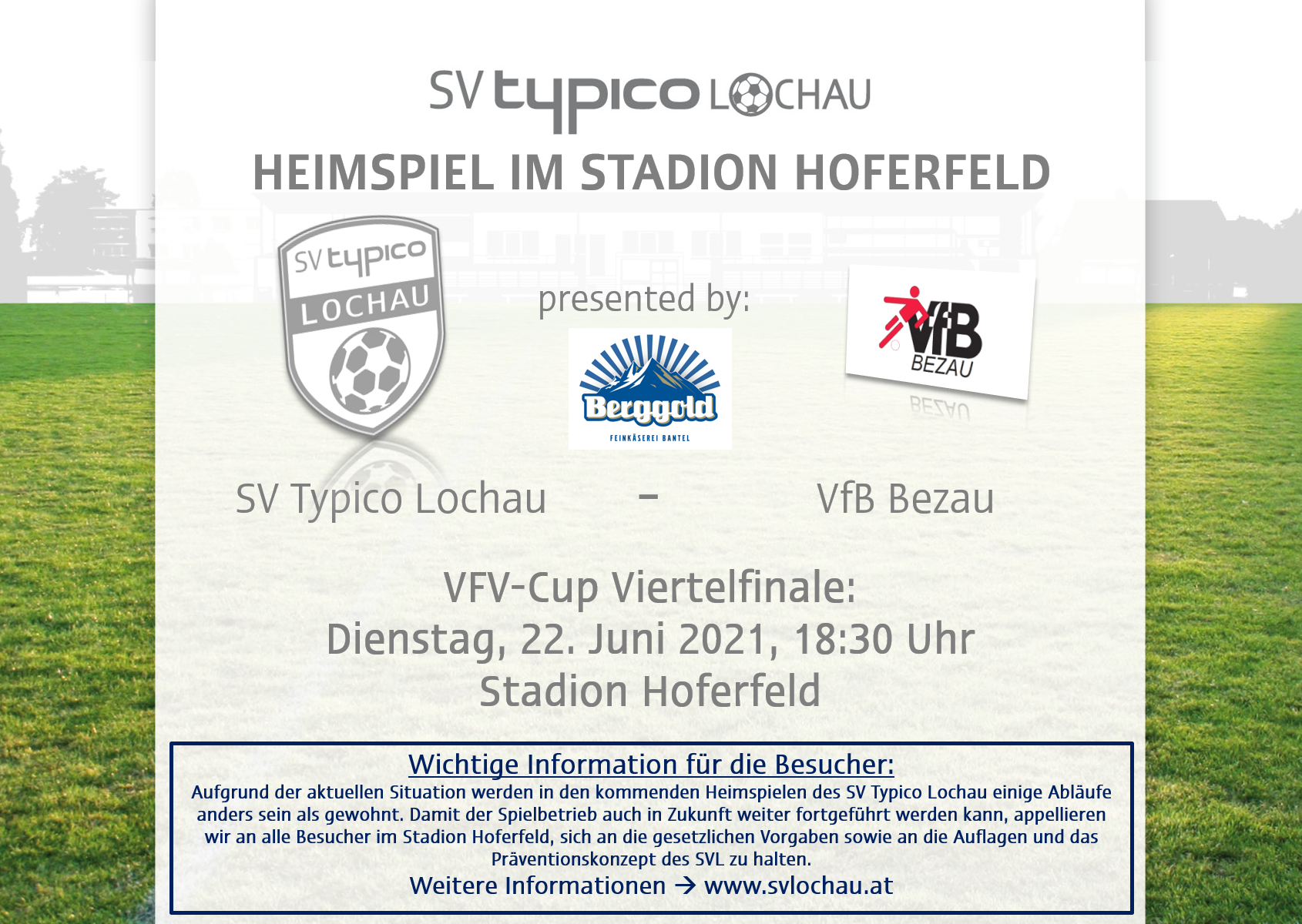 KM kämpft um den Einzug ins VFV-Cup-Halbfinale - SV Typico Lochau