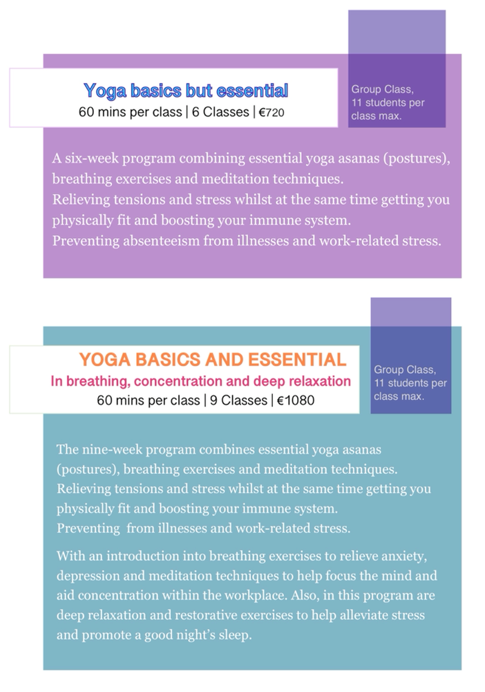 ⫸ Yoga Programs In The Workplace - Página web de mantrayoga-ireland