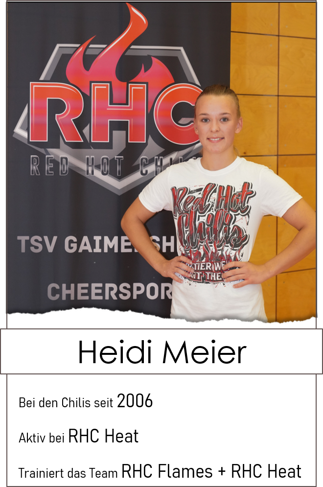 TRAINERTEAM - Red Hot Chilis Cheersport Gaimersheim/Ingolstadt/Bayern RHC