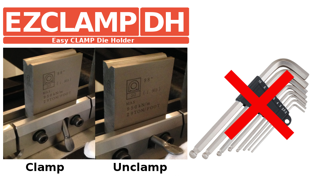One touch clamp die holder.Easy changeover of dies without using tools ...
