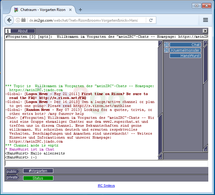 IRC-Clients - meinIRC-Chat