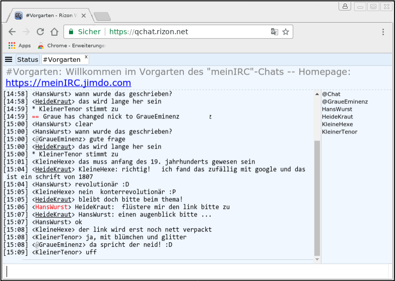 IRC-Clients - meinIRC-Chat