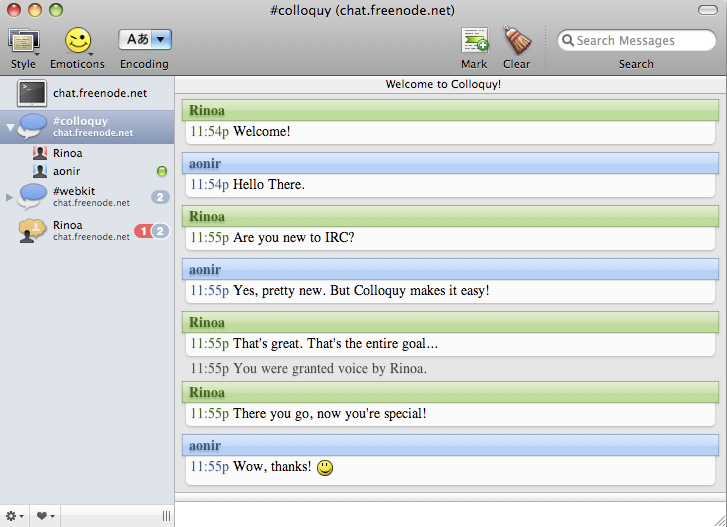IRC-Clients - meinIRC-Chat