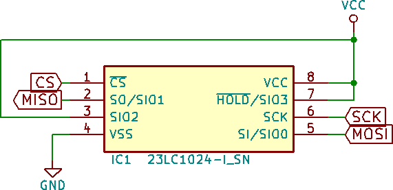 23LC1024 (SRAM) - 電子工作専科