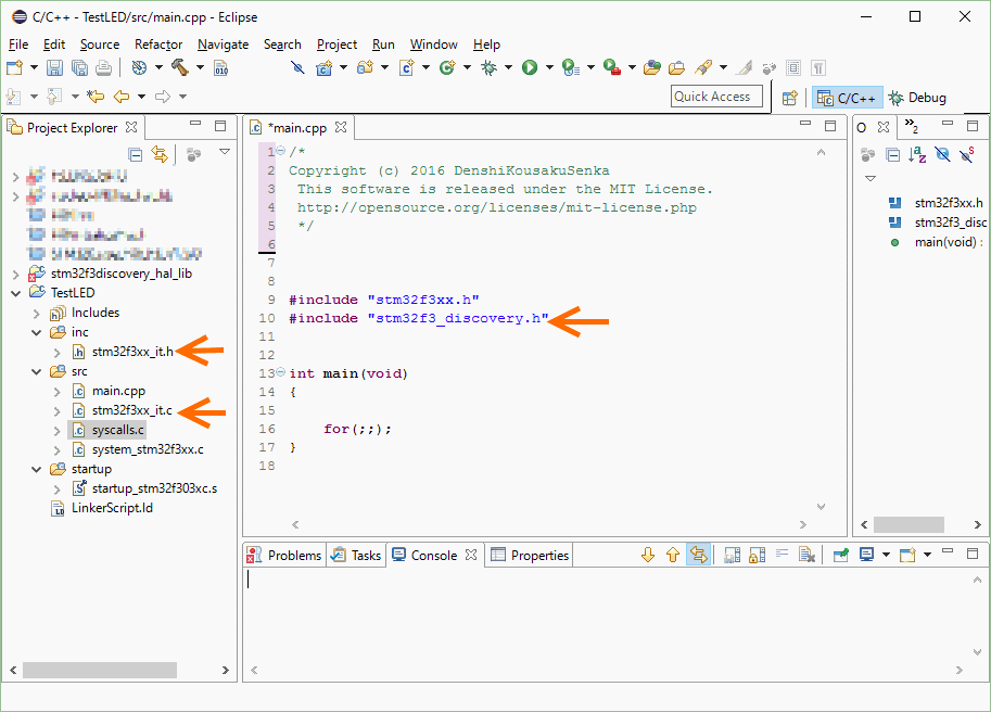System workbench for STM32 (3) - 電子工作専科