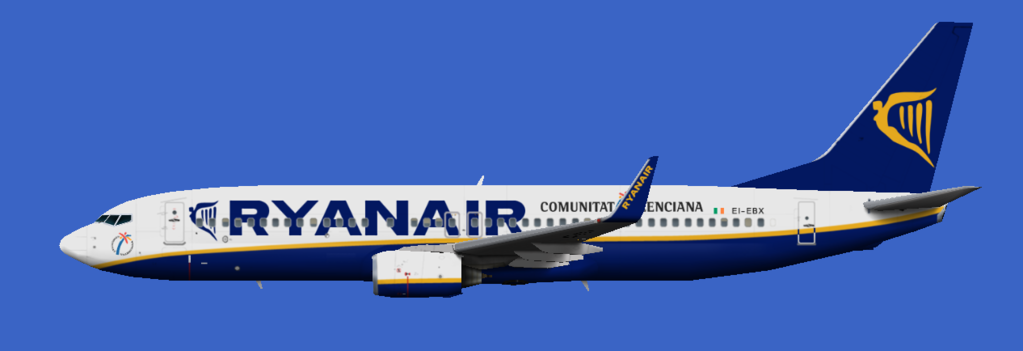 Ryanair - Flyingcarpet's flightsim repaints
