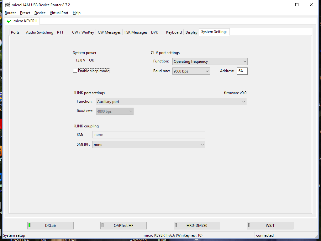 Config Ports tab - iv3xnf