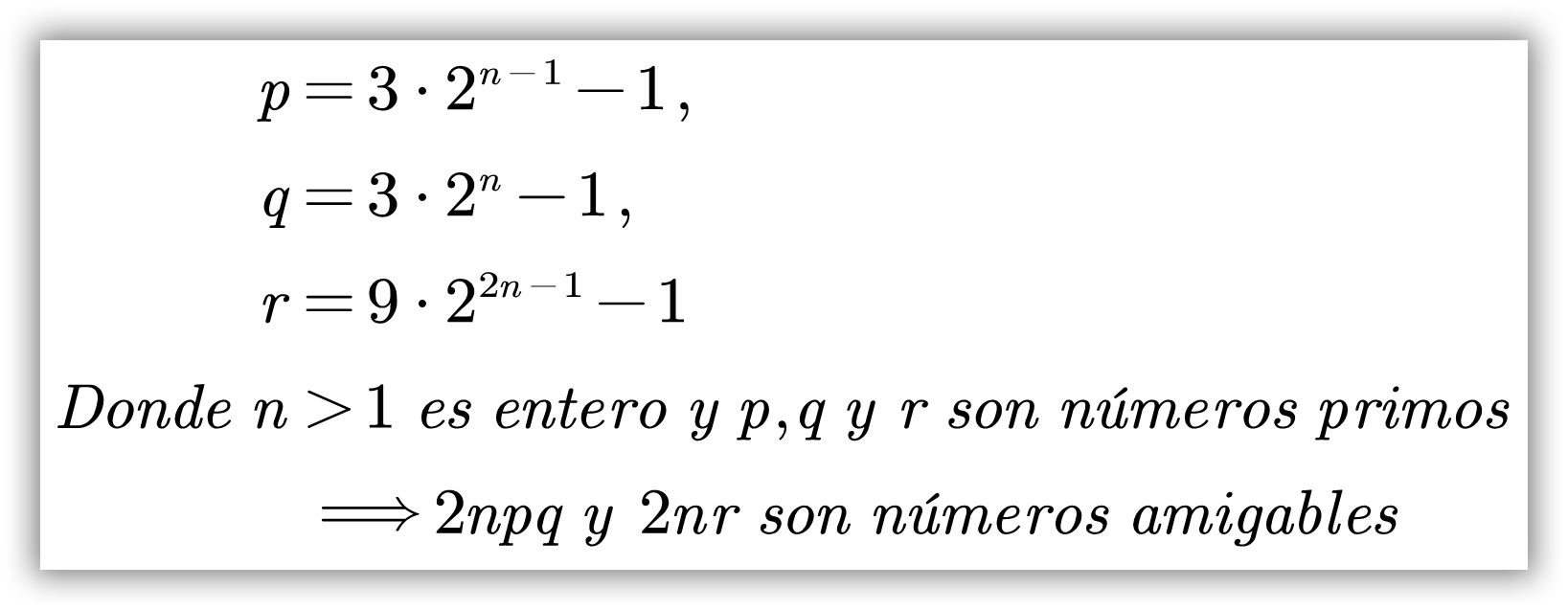 Números amigables - Matemática Informática y Educación