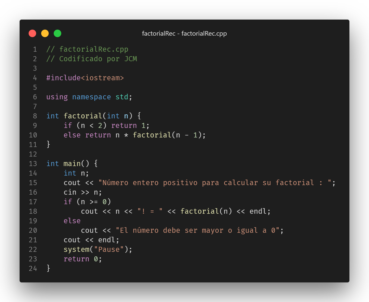 Recursividad - Matemática Informática y Educación