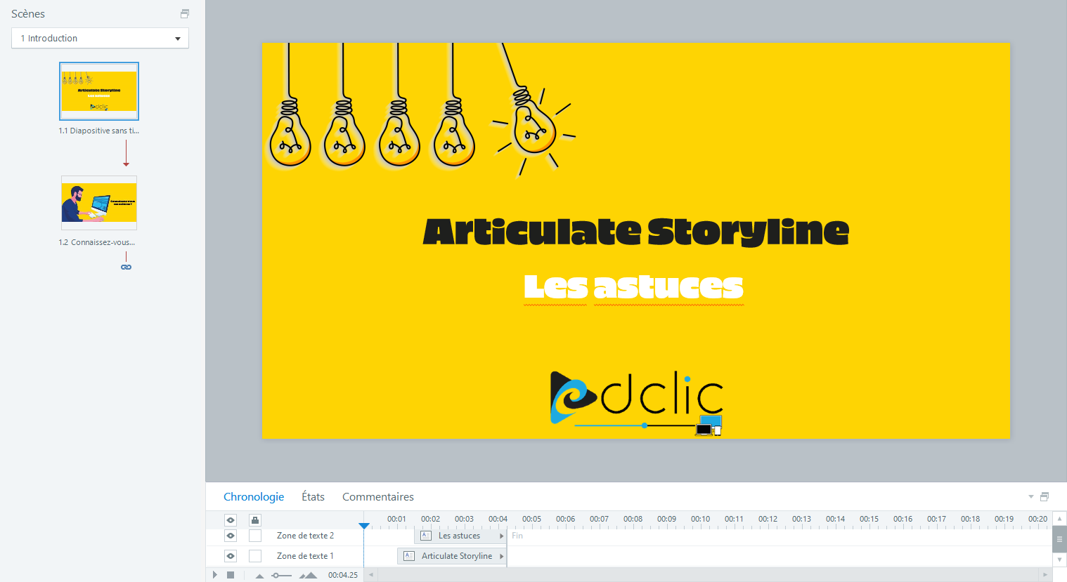 TIPS Articulate Storyline : Créer un Adaptative Learning (Apprentissage adaptatif) - E DCLIC ...