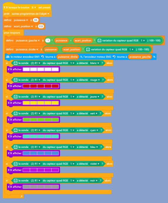 SUIVEUR DE LIGNE MBOT2 - Site de courstechnocollege