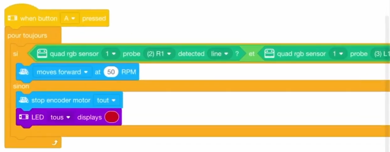 SUIVEUR DE LIGNE MBOT2 - Site de courstechnocollege