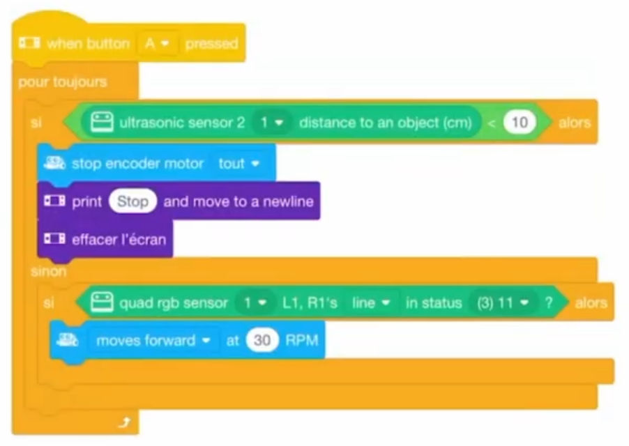 SUIVEUR DE LIGNE MBOT2 - Site de courstechnocollege