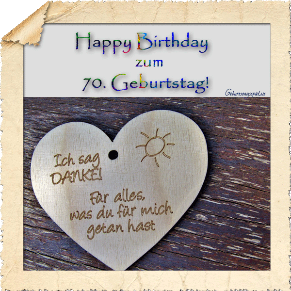 Sprüche zum 70. Geburtstag ️ - Geburtstags Guru