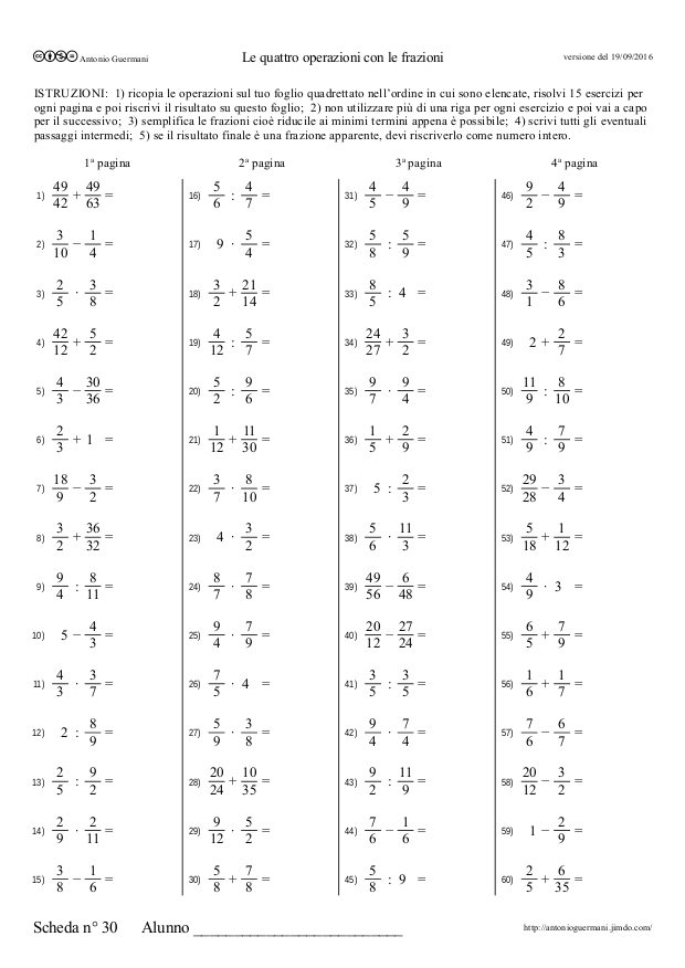Aritmetica - Matematica Scienze di Antonio Guermani