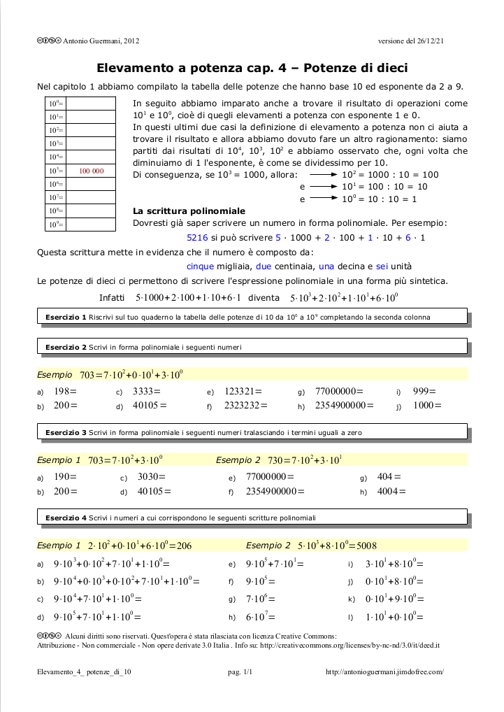 Aritmetica Matematica Scienze Di Antonio Guermani