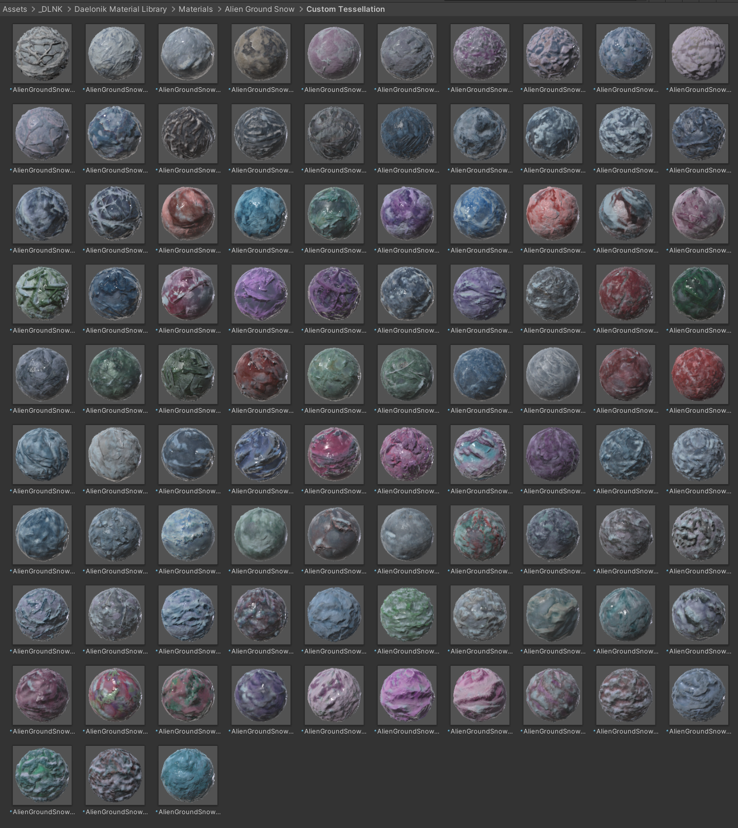 alien snow & ice Material pack - DLNK Artworks