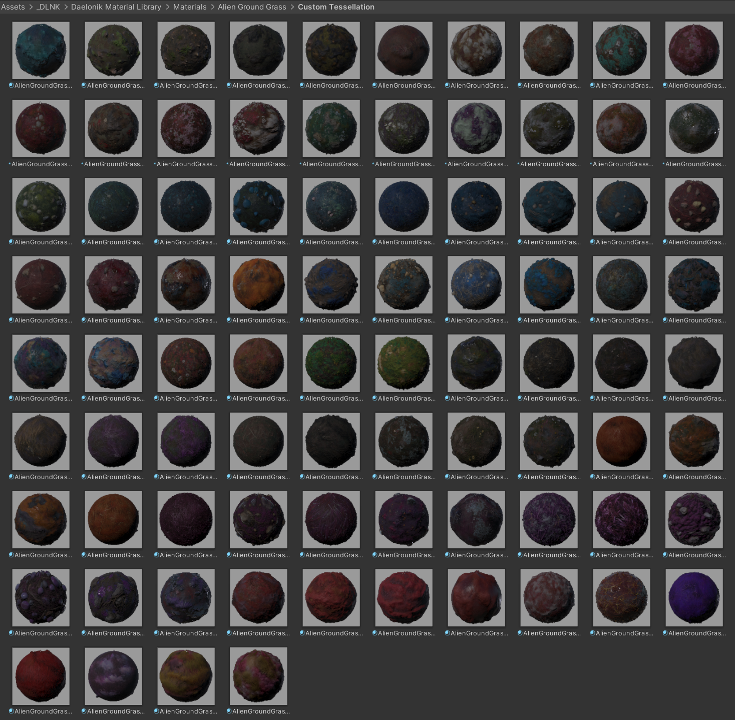 alien grass Material pack - DLNK Artworks