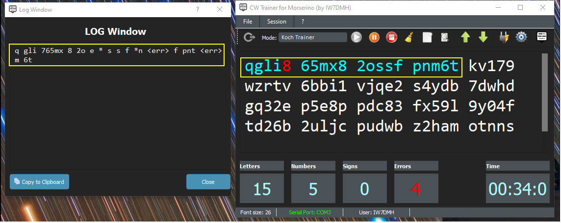 CW Trainer for Morserino 32 - New multi-platform release - IW7DMH - Ham ...