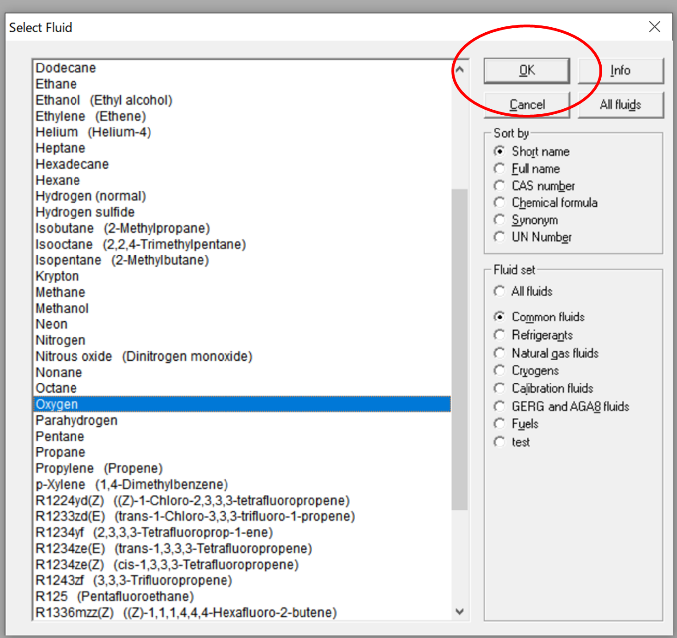 基本操作 - REFPROPの紹介