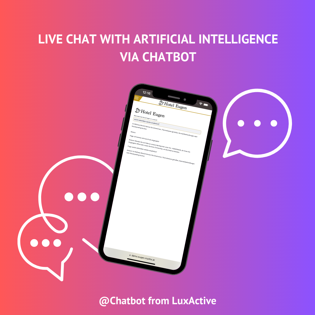 LuxActive's AI chatbot helps answer questions to your own data - LuxActive