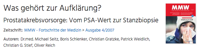 Prostatabiopsie München nach MRT - Fusionsbiopsie Prostatakarzinom