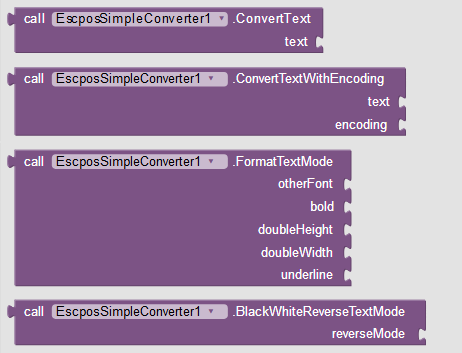 ESC/POS Simple Converter - App Inventor Daniel